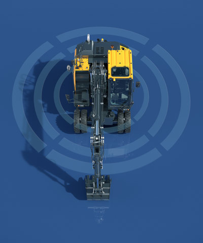 HW150A CR 15 Tonne Compact Radius Wheeled Excavator | HCEE